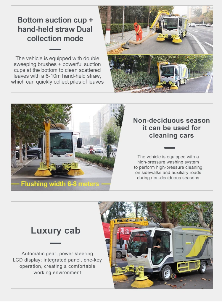 Efficient Leaf Collection with Baiyi’s Compactor Vacuum Sweeper
