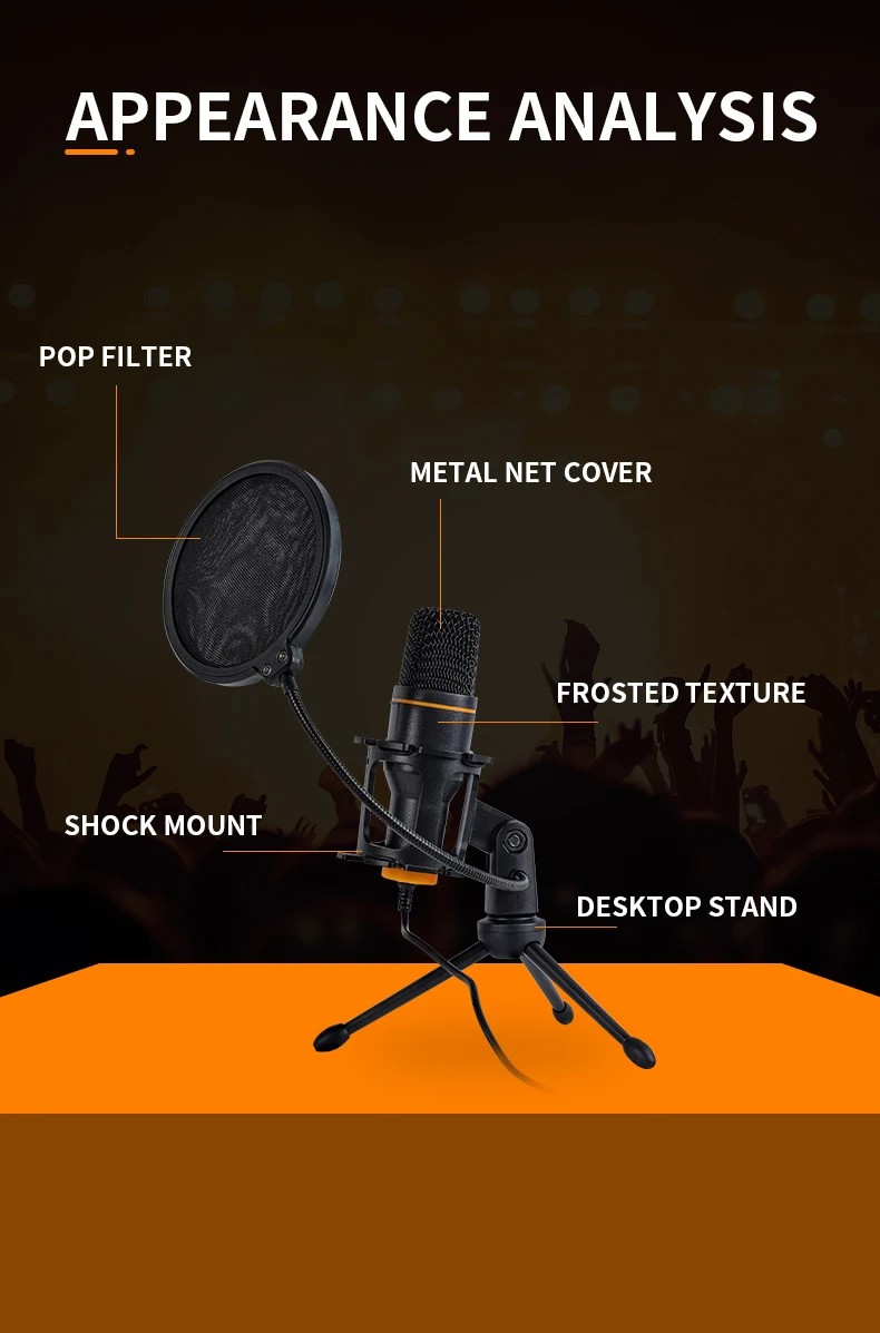 Streaming Studio Condenser Microphone - Professional Quality