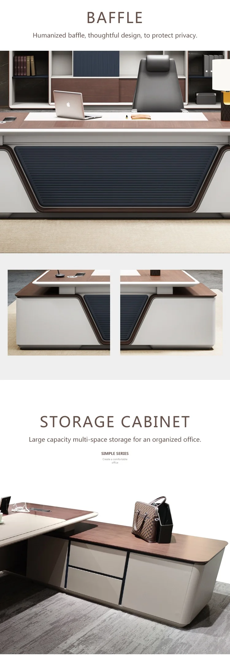 Modern Luxury MDF Office Desks - Perfect for Ceos & Homes