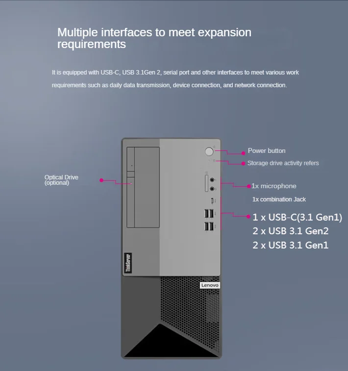 High Performance Thinkserver T100c Tower Server Support Configuration Customization - Buy Office ...