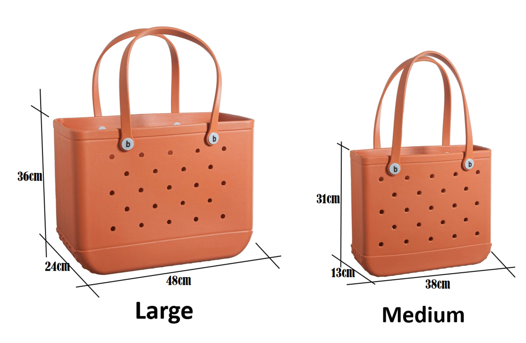 Rubber Silicone Summer Beach Tote Bag With Holes Candy Eva Ladies ...