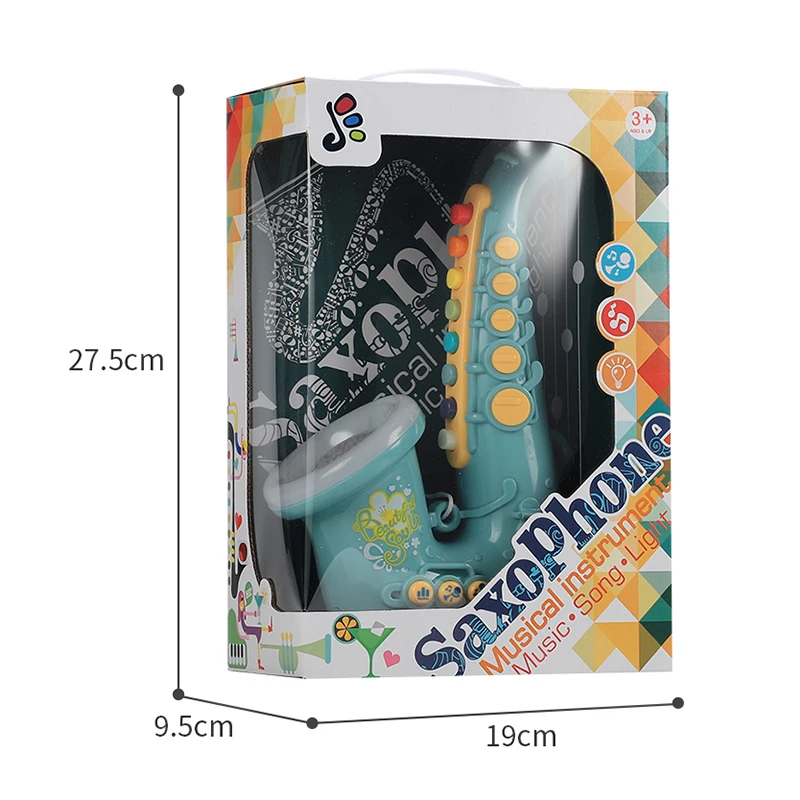 Qs Realistic Instruments Playing Musical Toys Electronic Saxophone With ...