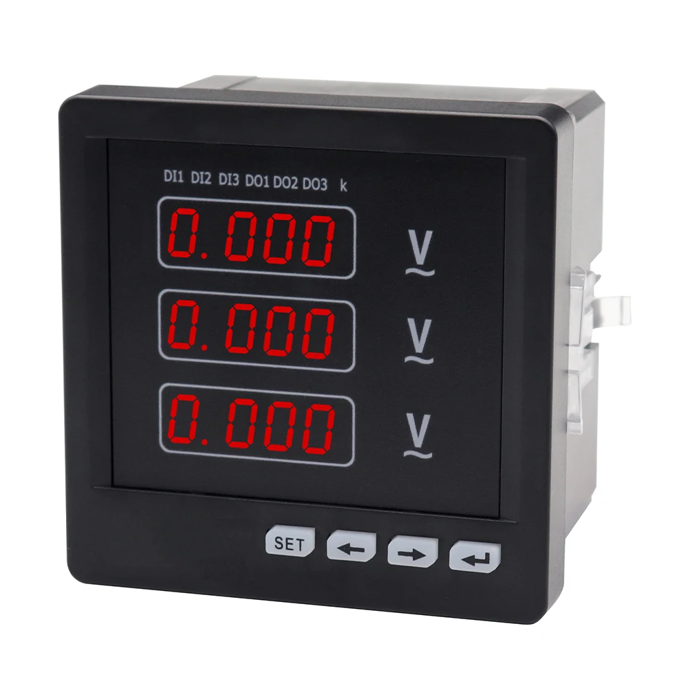 Voltmeter Digital Electrical Instruments Metering Panel Meters Single ...