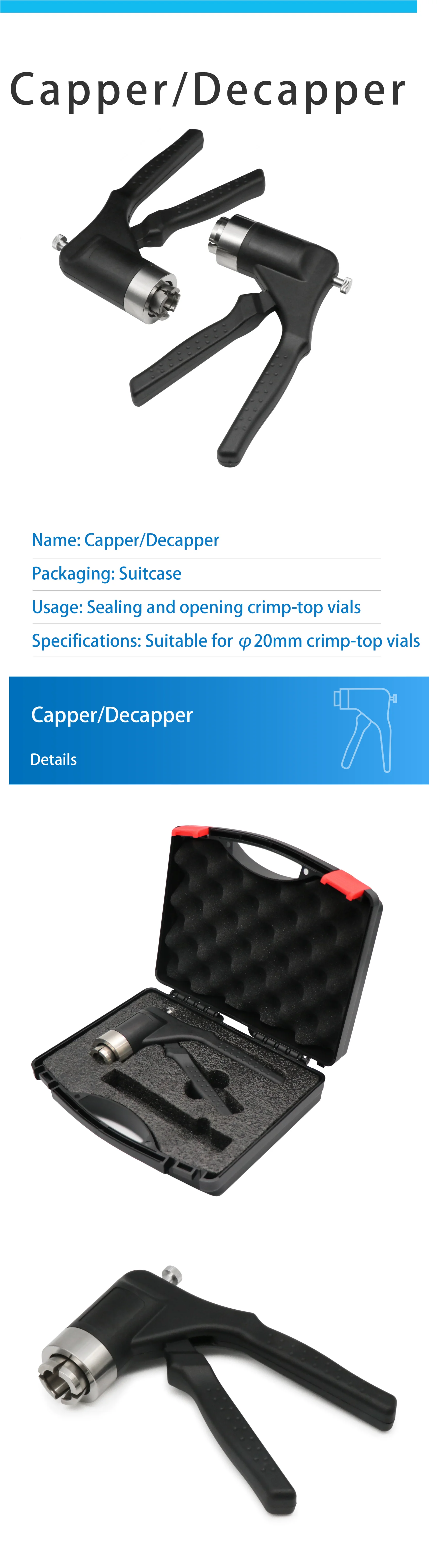 20mm Manual Bottle Capper & Vial Crimping Tool - Oem/odm | Wholesale