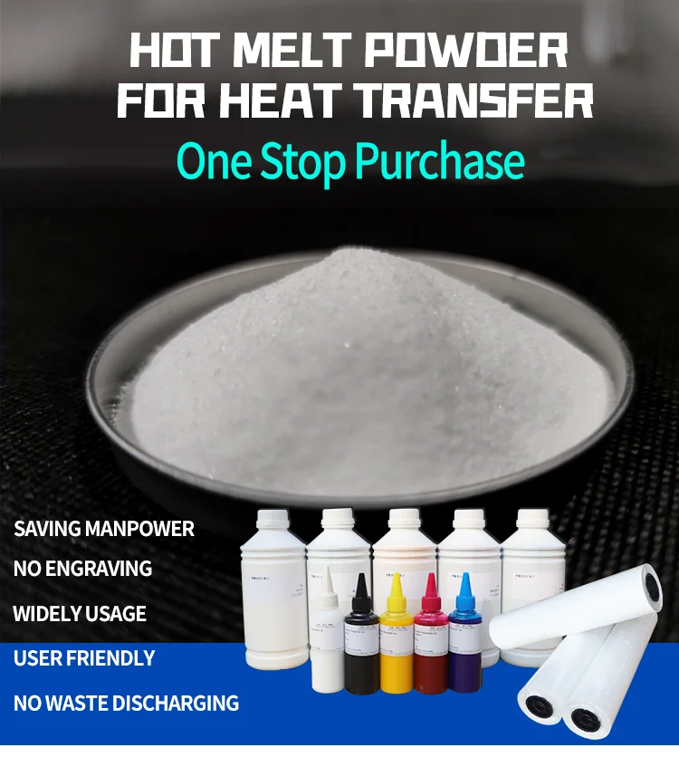 Hot Melt Powder Hot Melt Adhesive For Heat Transfer Printing Pet Film ...
