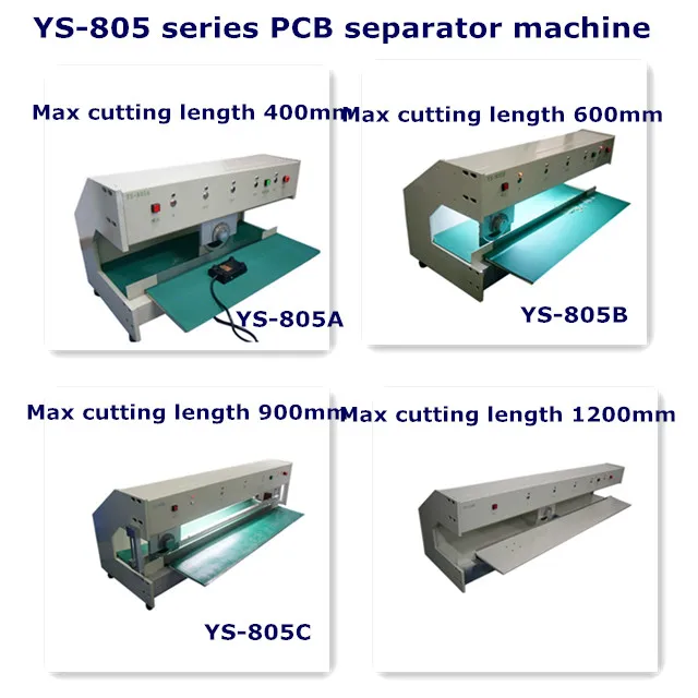 YS-805B V-Cut PCB Separator for Cutting Aluminum PCBs – Fast 300mm/s & 500mm/s Speed, 1-Year ...