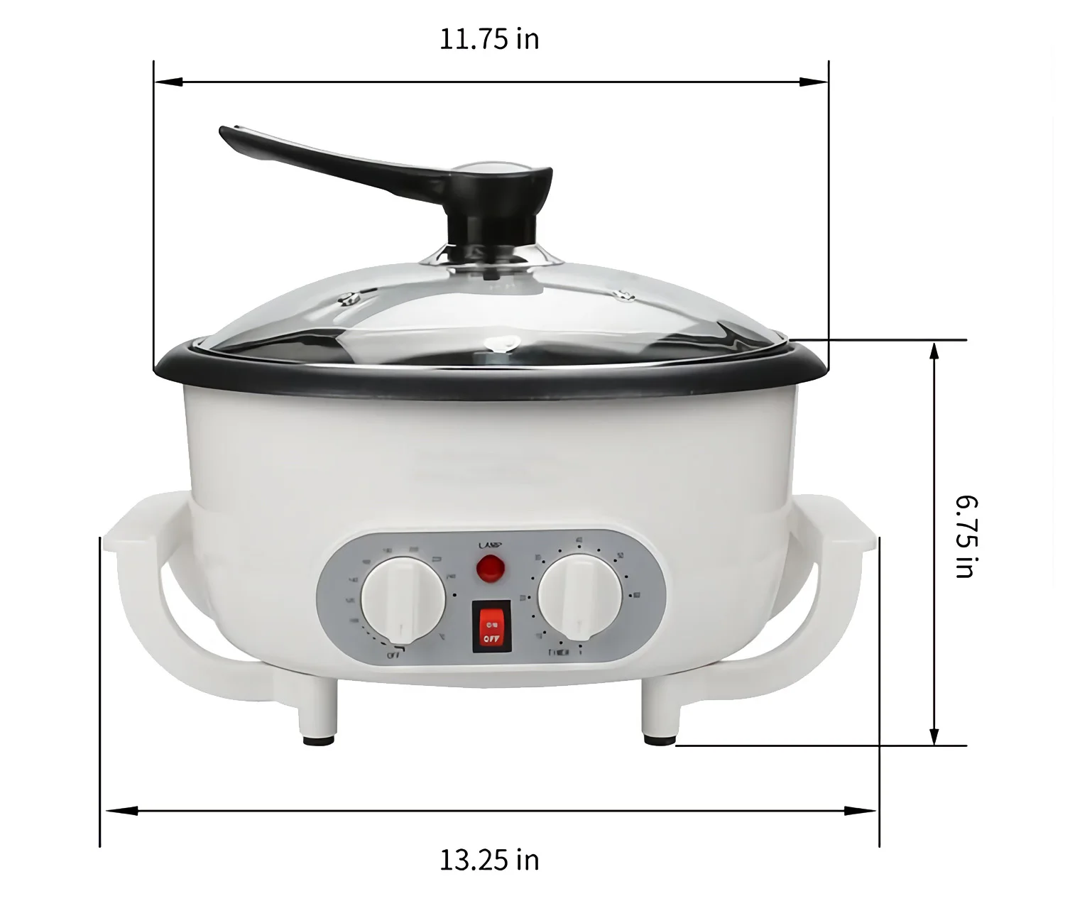 800W US Plug 110V Coffee Roaster - Mini, Efficient, and Durable
