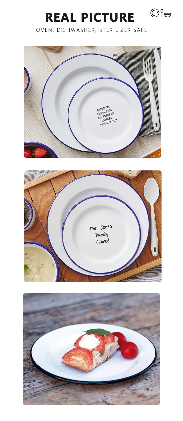 Wholesale Custom logo 9 Inch Round Matte Edge Curl Fruit Dessert Dishes ...
