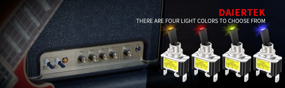 Daiertek Heavy Duty Toggle Switch for LED Lights - ASW-07D-2