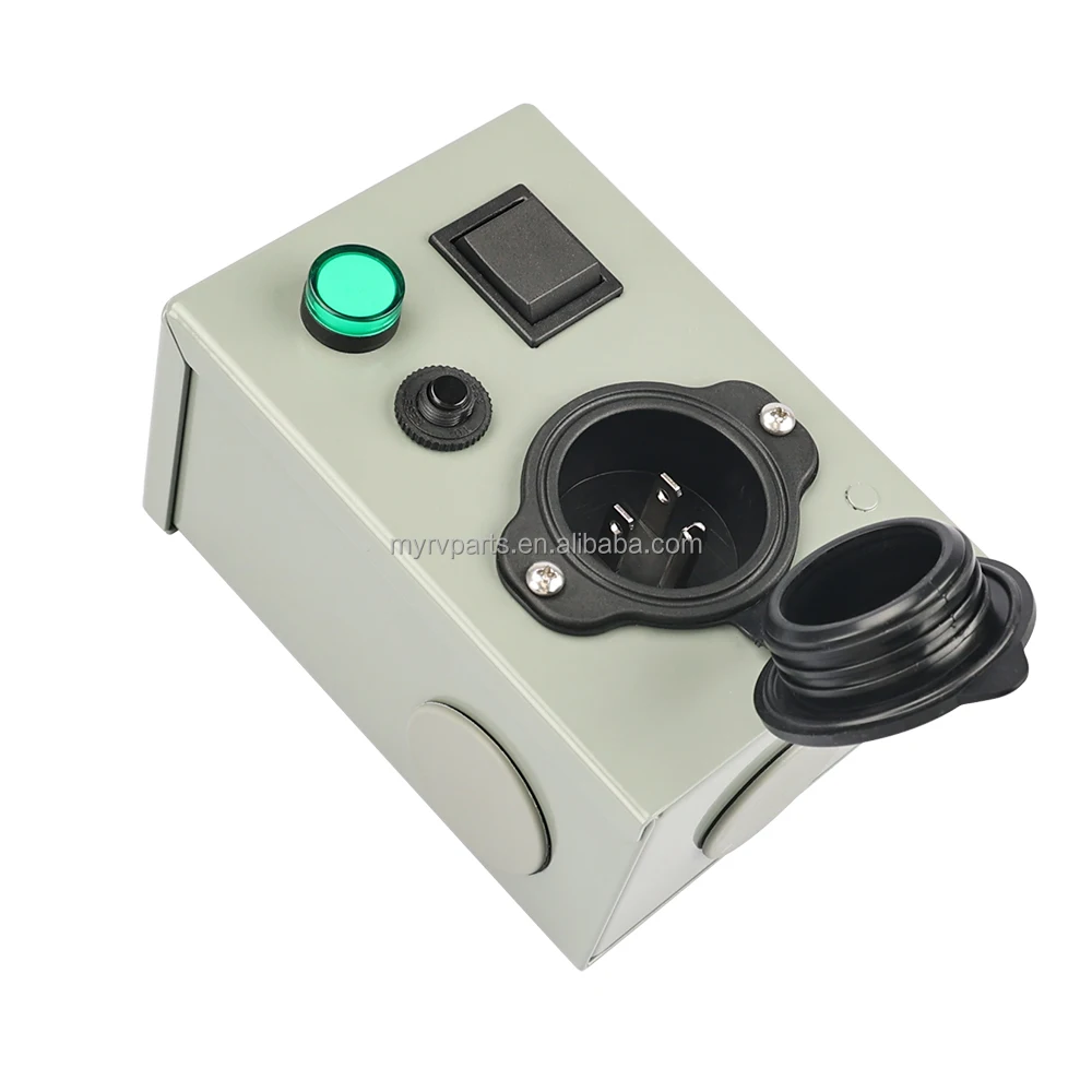 15A Generator Transfer Switch Inlet Box, NEMA 5-15P with Power Light ...