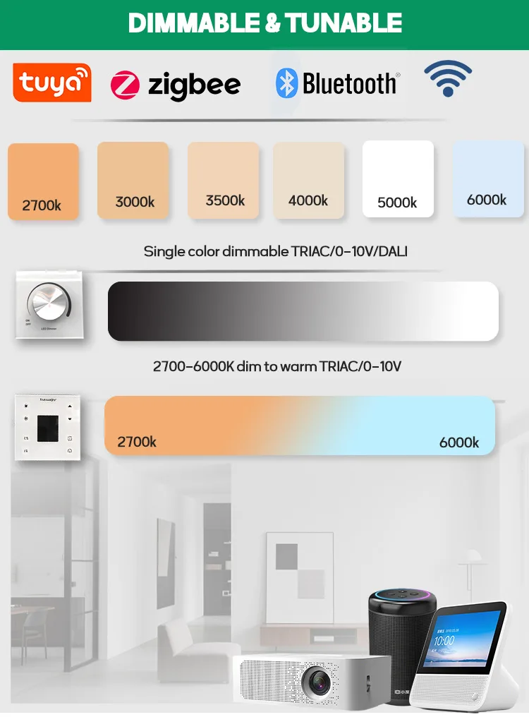 Tuya Zigbee Smart Dimmable Magnetic Track Spot Lights DC24V 5MM Ultra ...