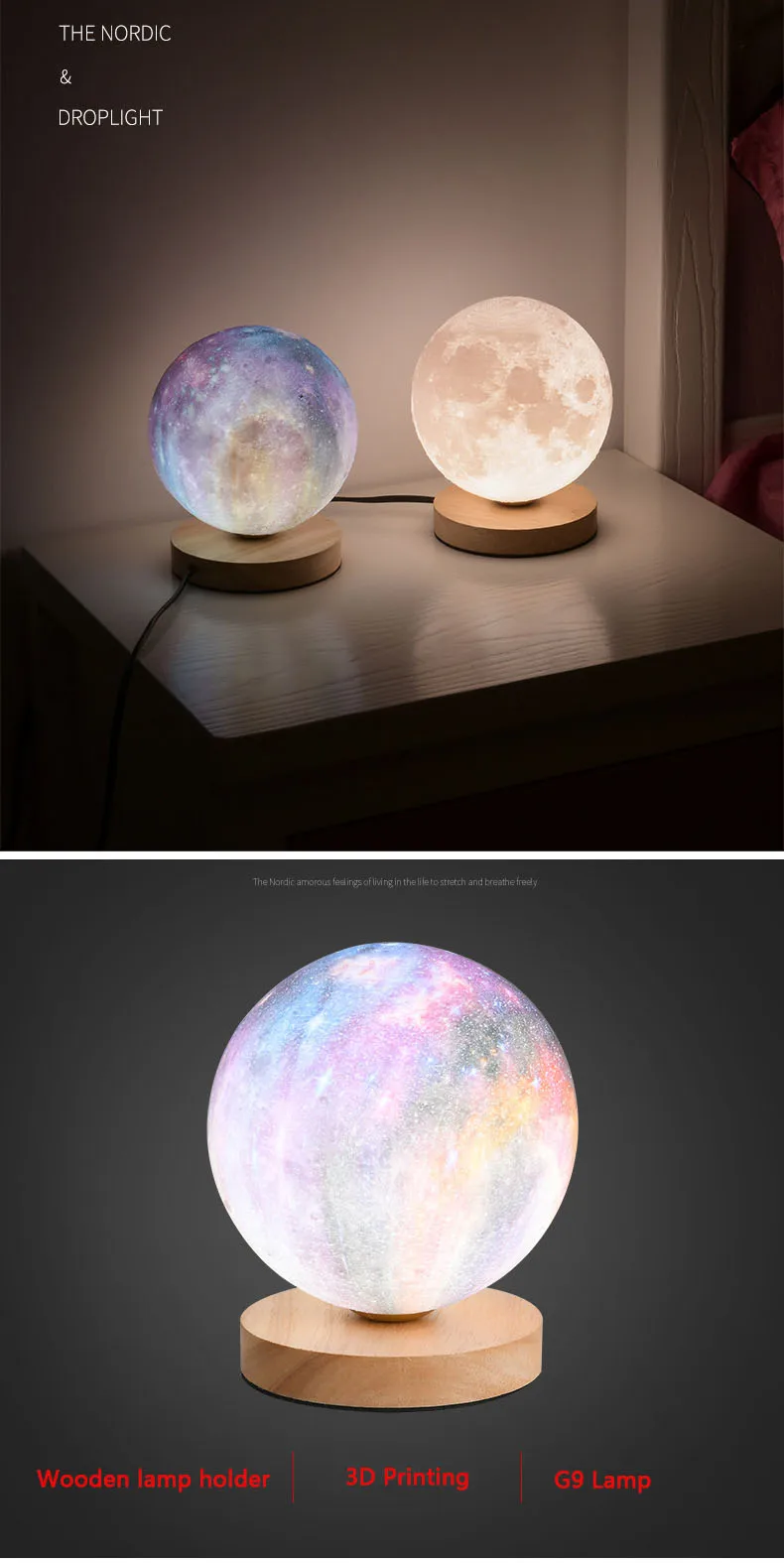 Hot Selling Moon Lamp Hcnt Factory Price Magnetic Levitating Moon Lamp Floating - Buy Levitating ...