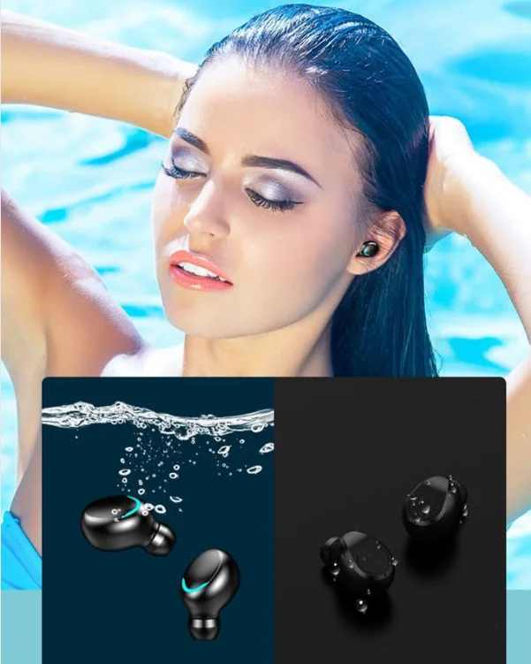 F9 Bth-f9-5 F9-5 Touch Ipx5 M11 Led Wireless Earphone Earbuds ...