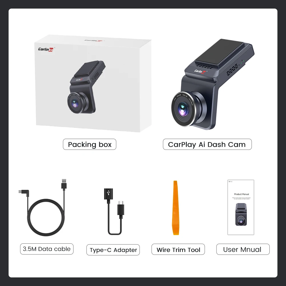 Carlinkit Hd Ai Dashcam Android 12 Wireless Carplay Built-in Gps Google Play Youtube Netflix ...