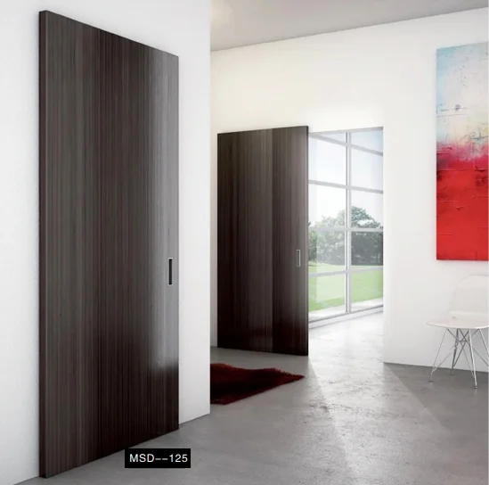 TOMA Modern Concealed Sliding Door - Customized Solid Wood MDF PVC ...