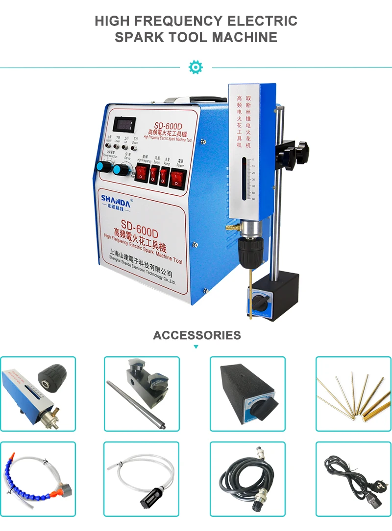 Portable EDM Drilling Machine for Broken Tap Extraction - EDM-8C Spark ...