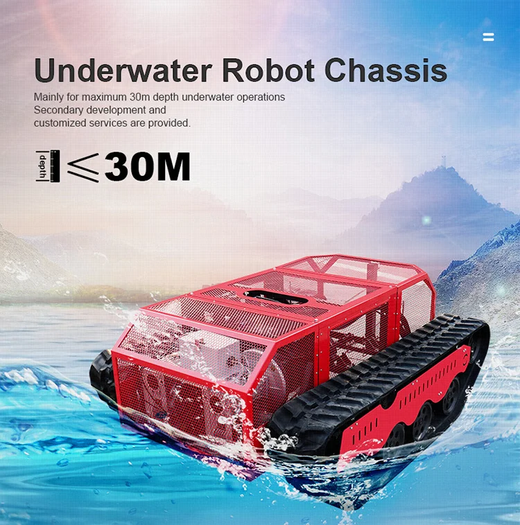 AVTBOT AVA-U13 Underwater Robot Chassis for Dredging, 30m Depth, Remote ...
