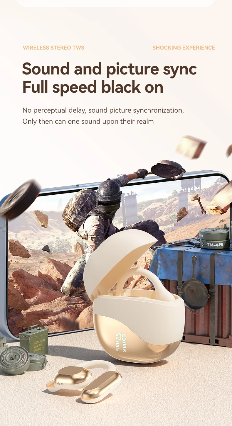 2025 New Arrival M62 TWS Waterproof Wireless Earbuds BT5.3 LED Battery ...