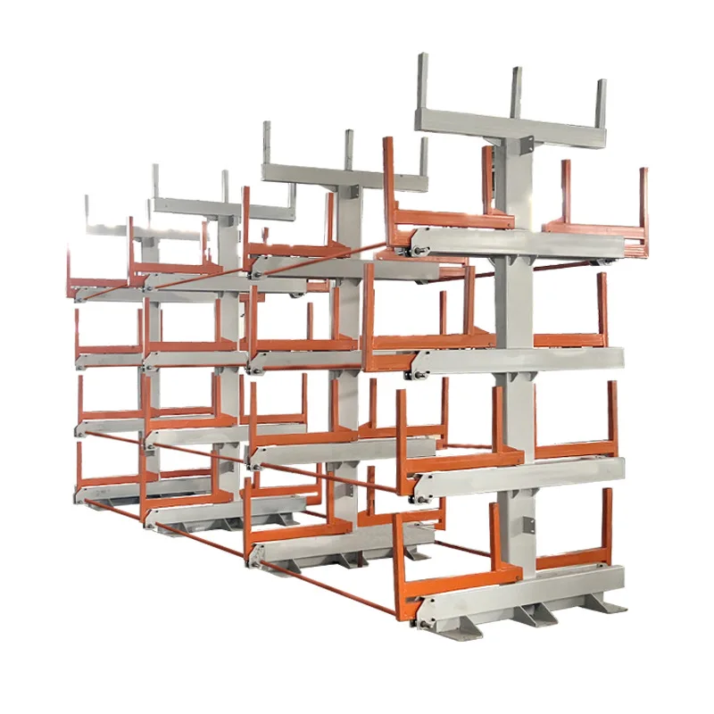 Cantilever racks with adjustable angles and multi-layer design to ...