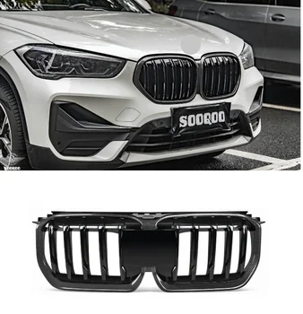 Dry Carbon Fiber Single Slat Front Bumper Kidney Center Grille Grill ...