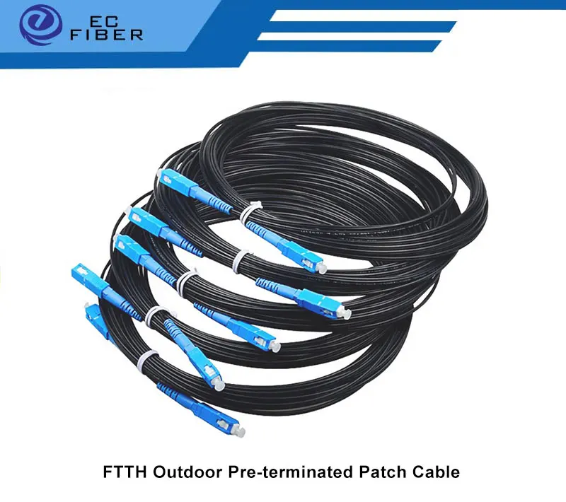 EC 1-Core FTTH Fiber Optic Drop Cable - Secure & Versatile