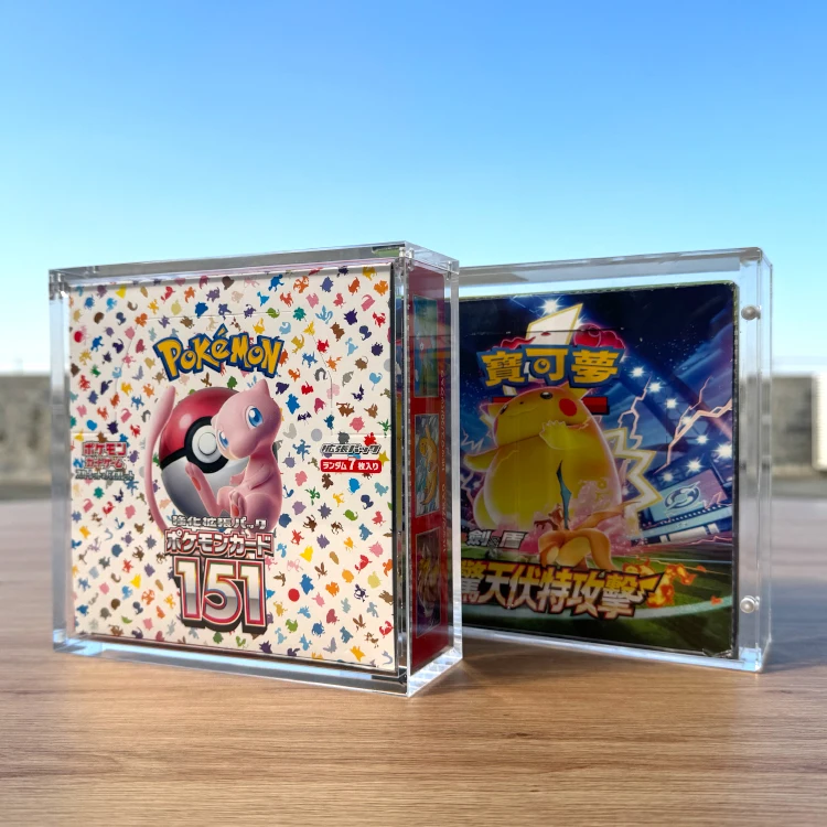 Tcg Factory Custom Pokemon Japanese Acrylic Booster Box Display Case ...