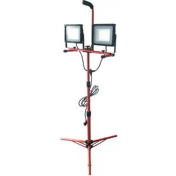 Portable Led Work Lamp With Stand Dual Head Adjustable Metal Tripod ...
