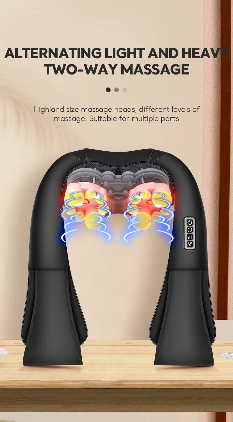 Multifunctional Shiatsu Neck and Back Massager Electric Kneading ...