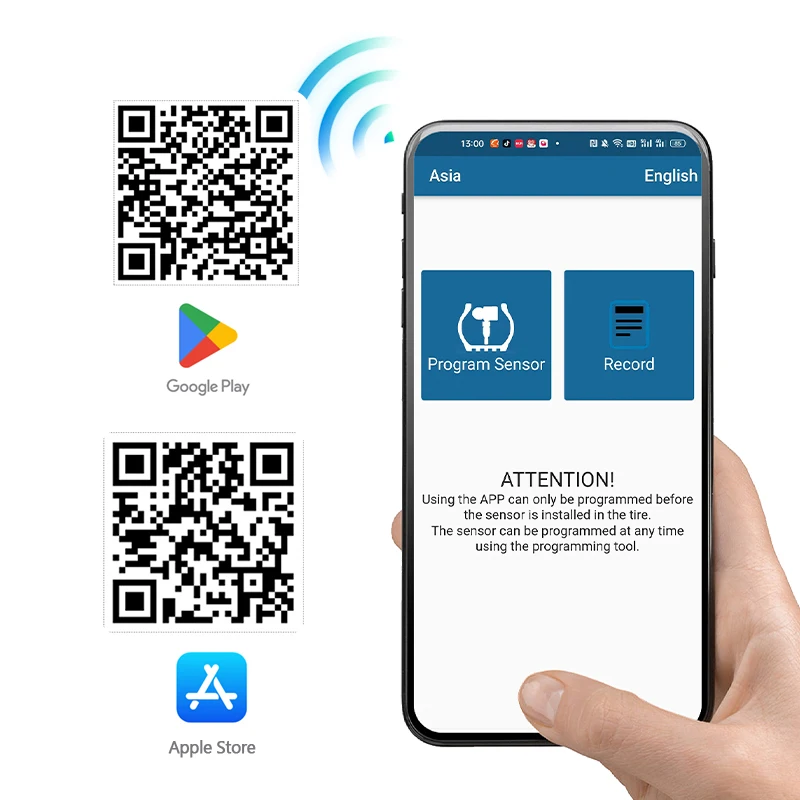 4 Valves NFC Sensor Programmable by Phone Android or apple Are Both ...