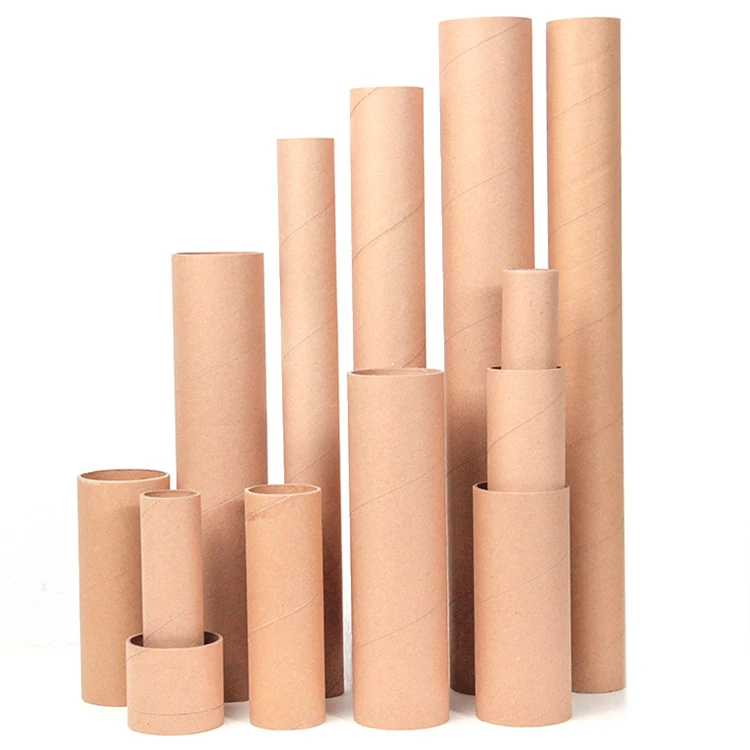 Custom Size Cardboard Kraft Paper Core Tubes for Packaging