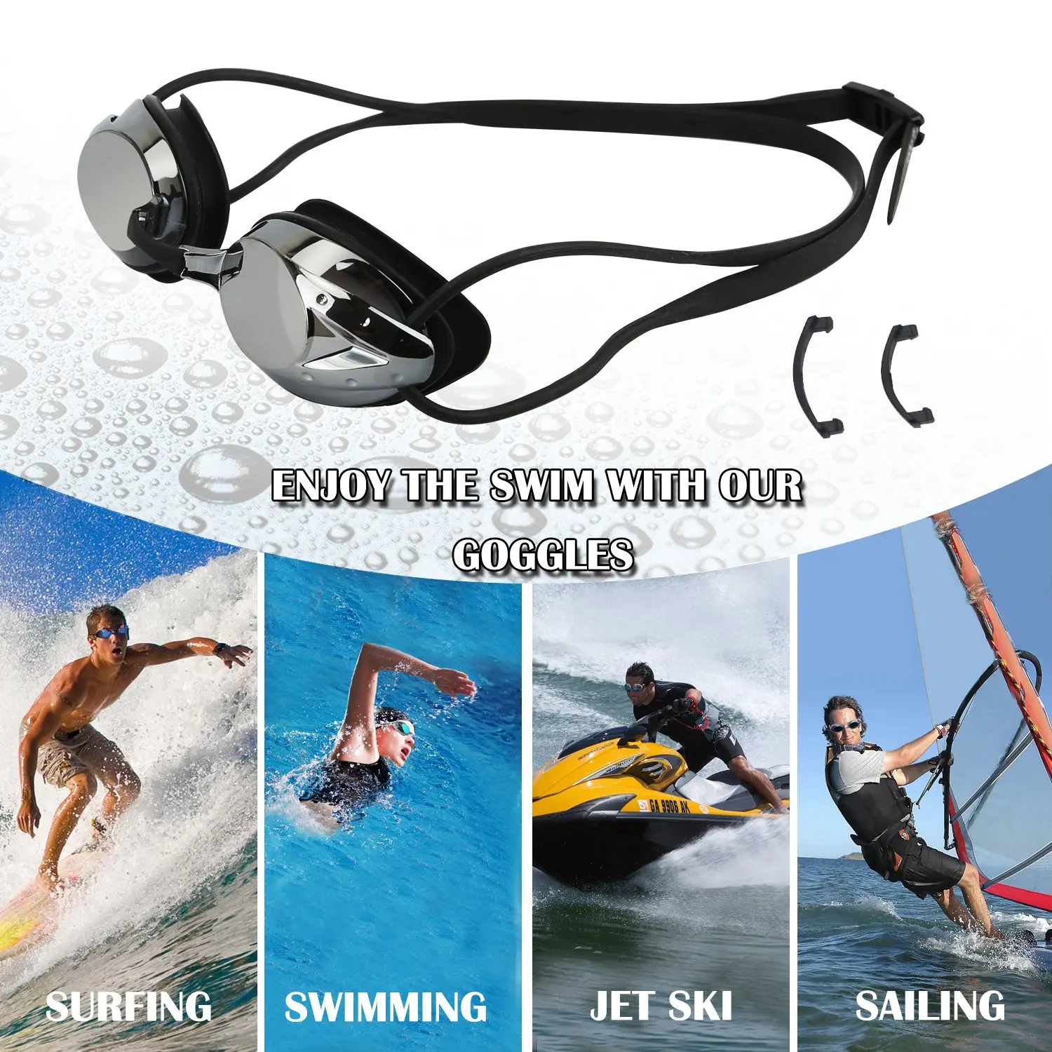 High Quality Racing Competition Swim Goggles - Aegend