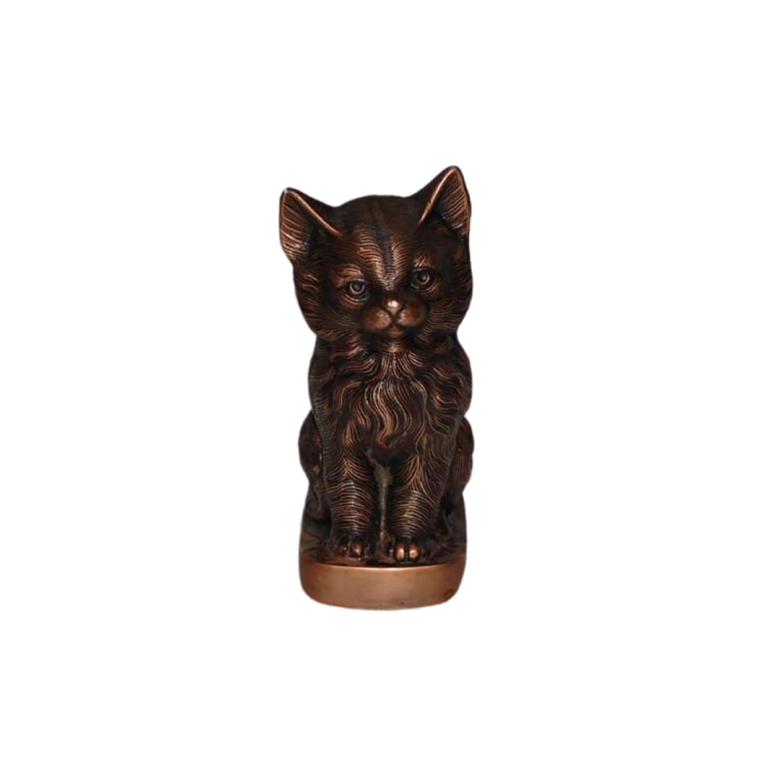 Cheapest Urn - Unique Cat Metallic Cremation Urns Made of Brass