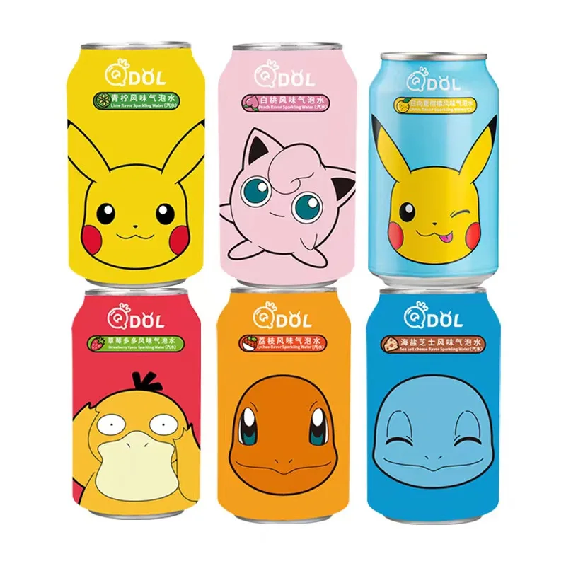 QDOL Sparkling Pokemonss All Flavor Drinking Water Beverage