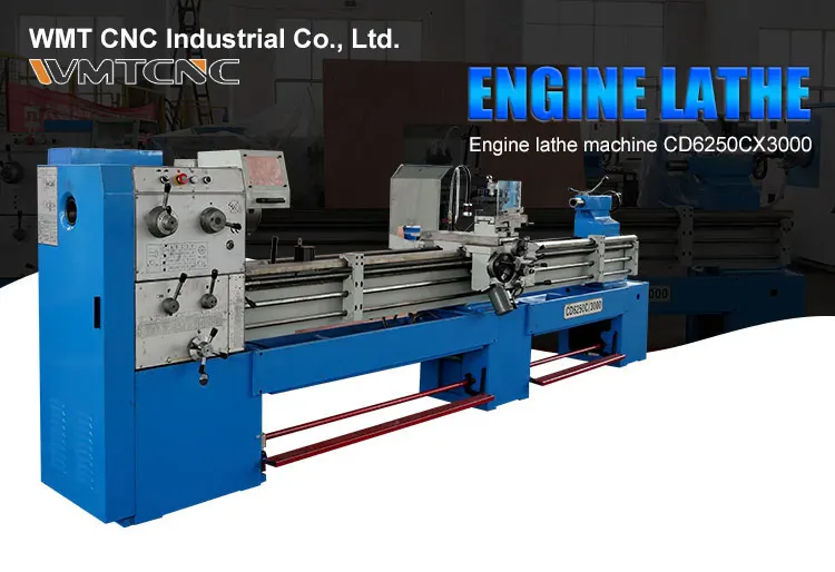 High Precision Engine Lathe CD6250Cx3000 Heavy Duty Lathes Made in ...