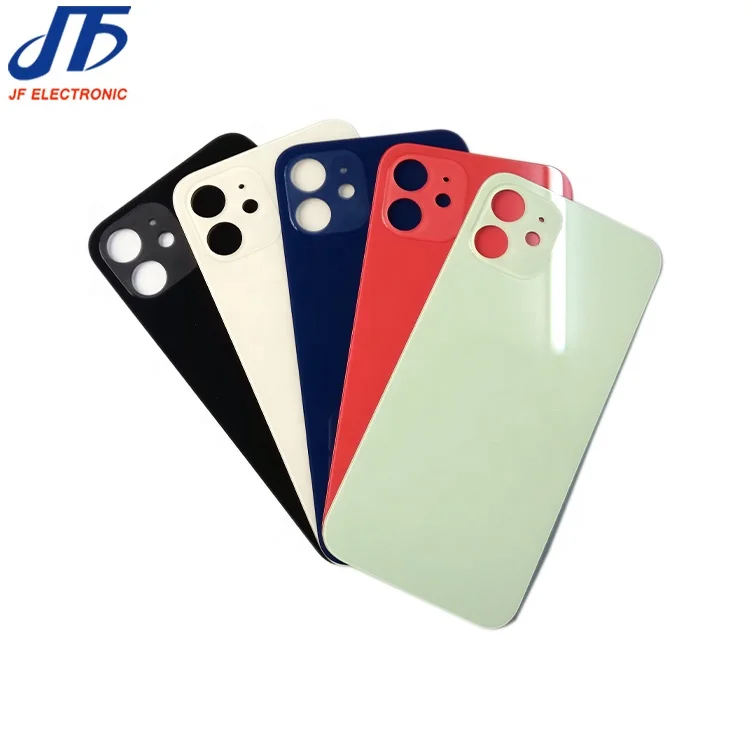 Colorful Big Hole Battery Back Glass Cover Housing For Iphone 12 Mini ...