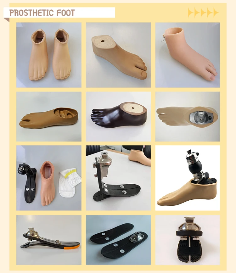 Artificial Limb Prosthetic Feet Elastic High Ankle Carbon Fiber Storage ...
