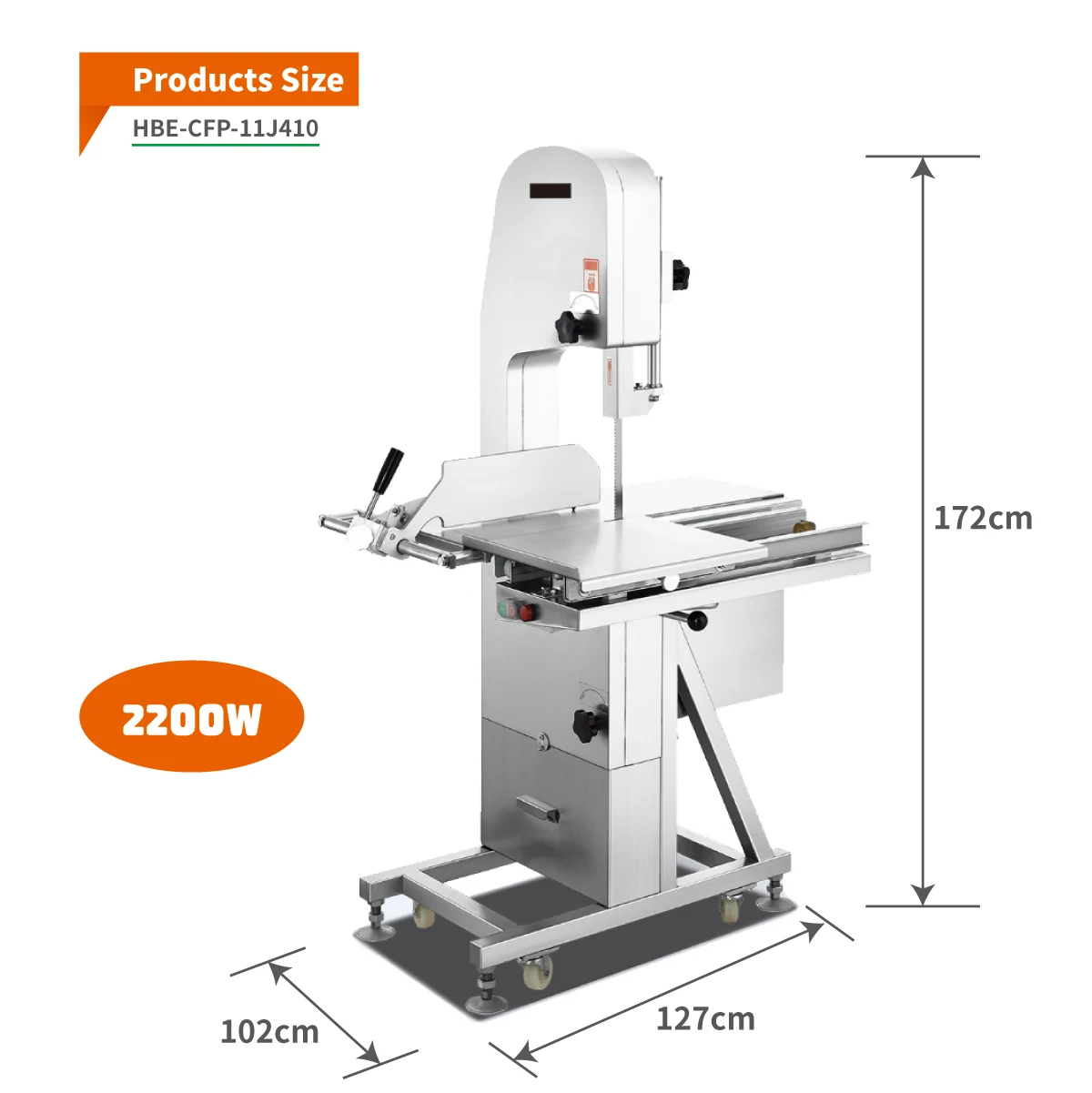 650w Electric Butcher Frozen Meat Cutting Machine for Sale