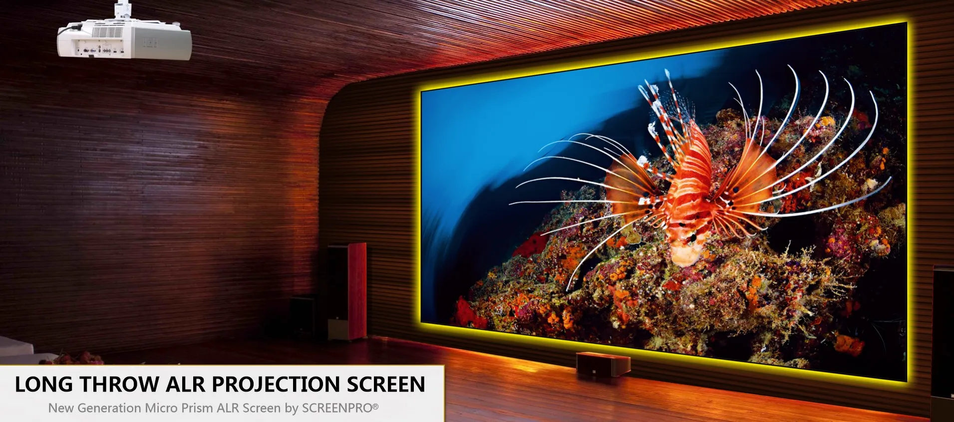 SCREEN PRO 135 Inch Fixed Frame Projector Screen for Home Theater