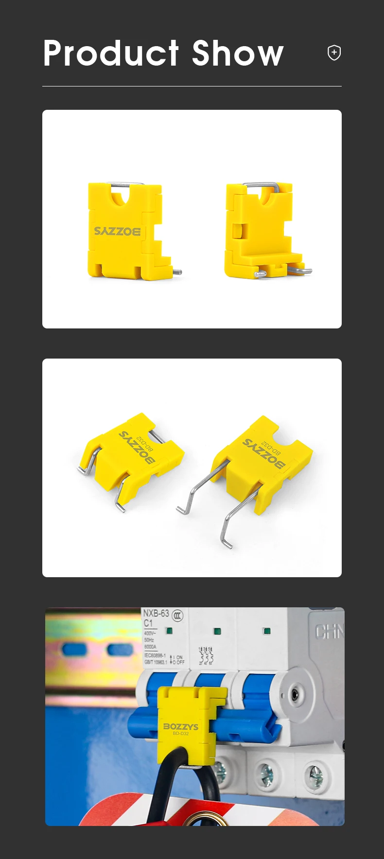 Universal Miniature Abb Circuit Breaker Lockout Device With Pin-out ...