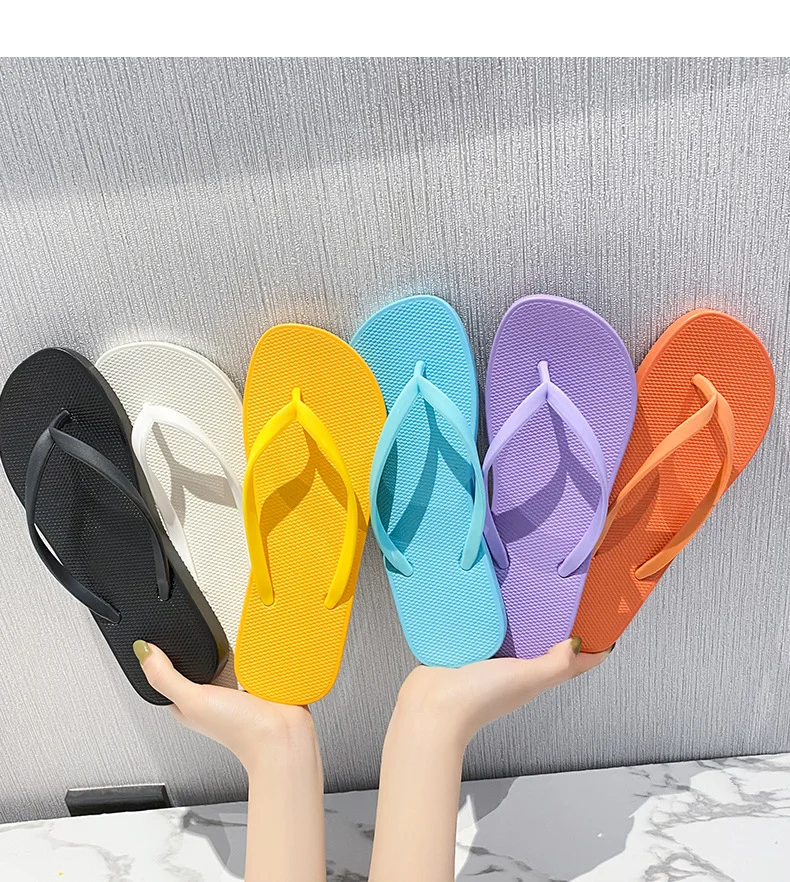 Custom Printed Logo Summer Ladies Rubber Beach Bathroom Shower Slippers ...