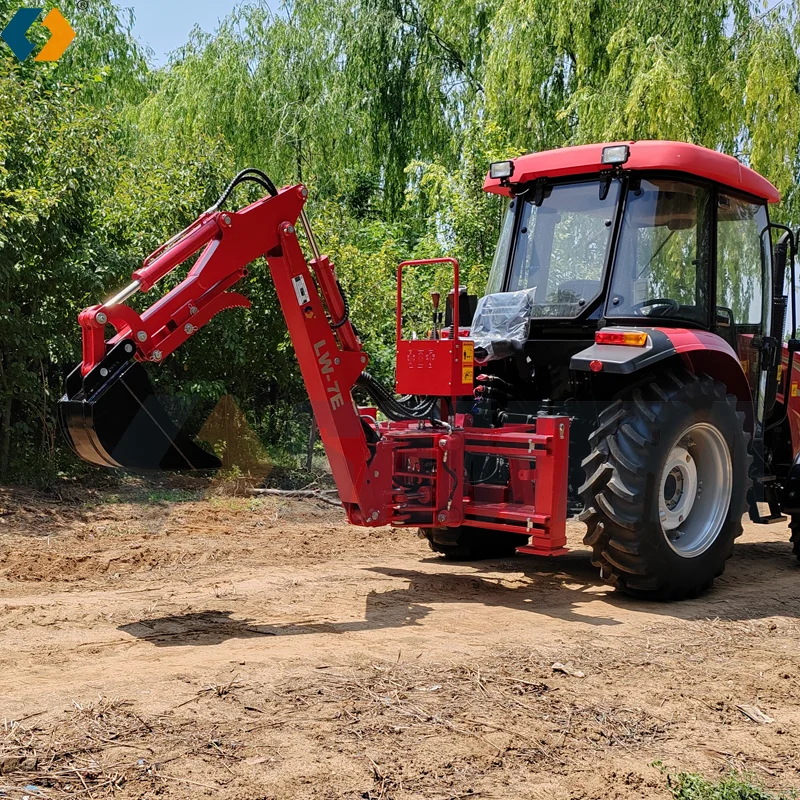 65hp Tractor with Rear Mounted 3 Point Hitch PTO Backhoes
