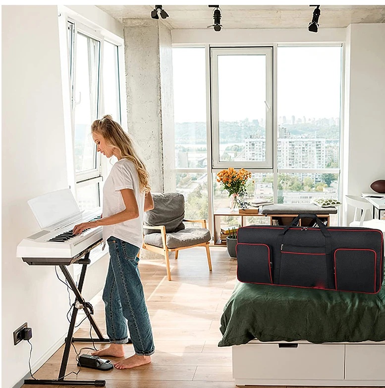 Custom Large Padded Piano Bag Keyboard Storage Cover Piano Keyboard ...