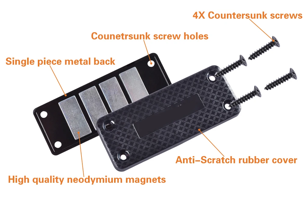 Rubber Coated Double Sided Easy Use Mini Strong Magnetic Gun Magnet ...