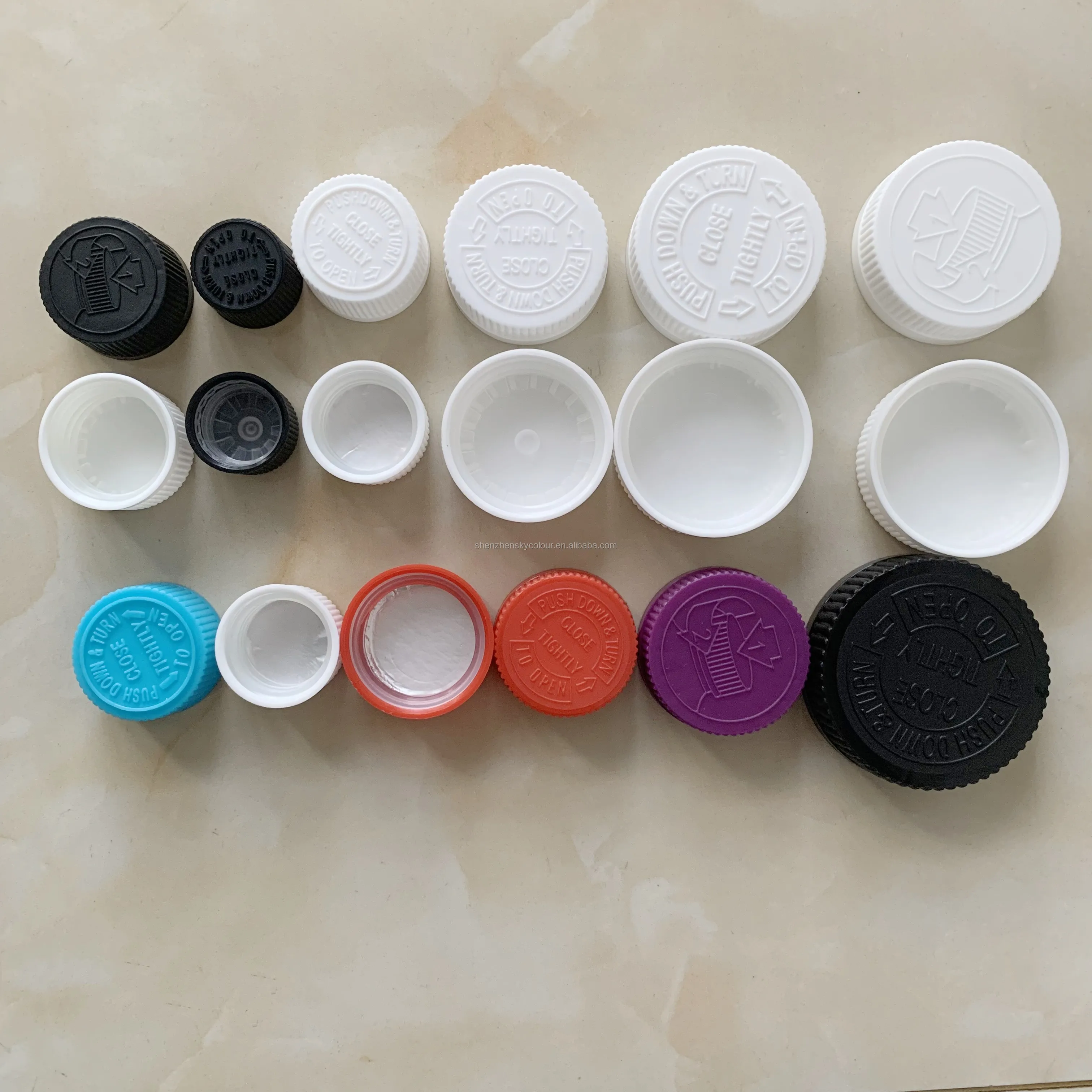 28mm Pco 1881 1810 Pp Pe Plastic Clear Drinking Disposable Water Bottle Caps With Spill Proof ...