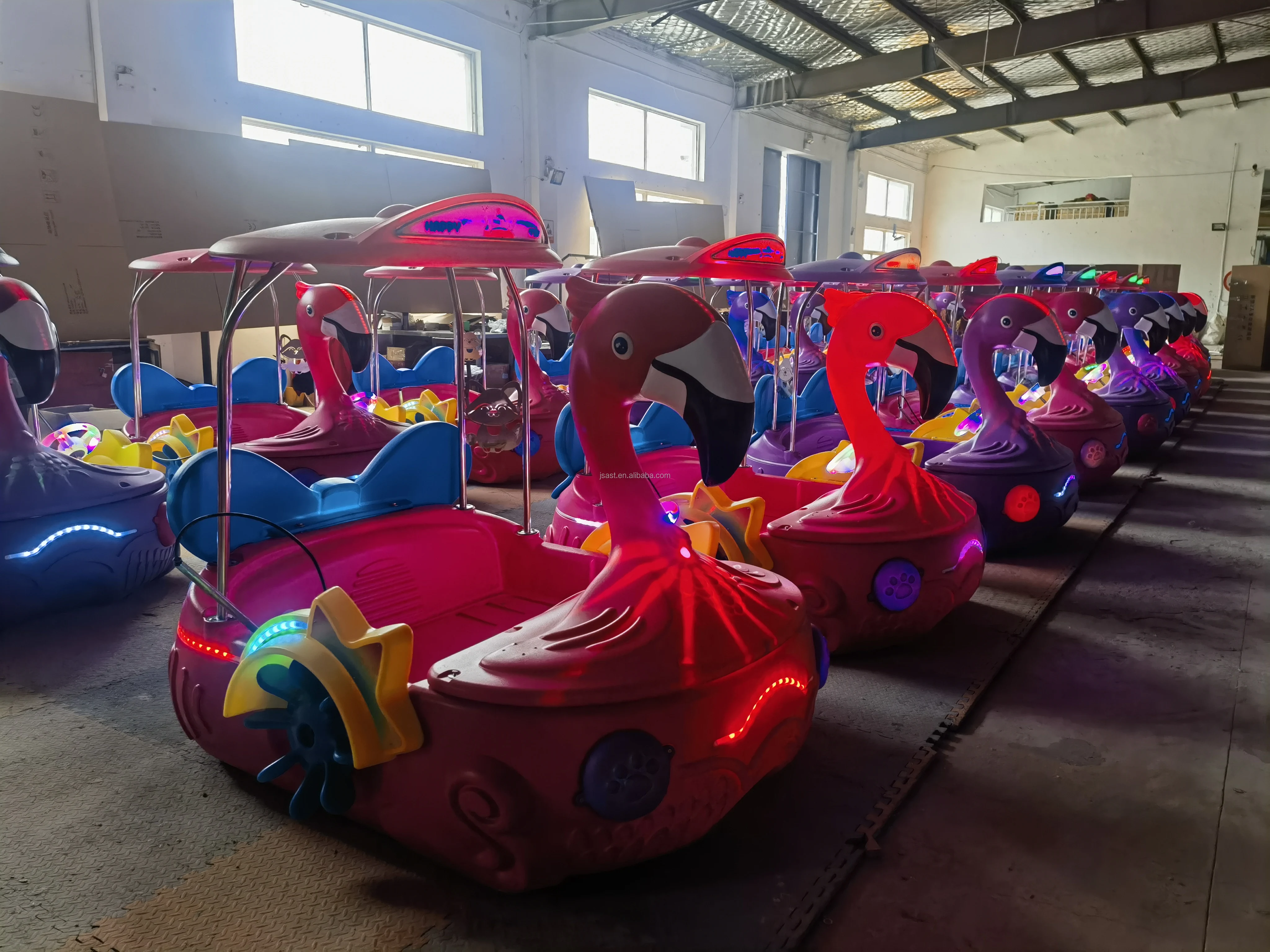 Yellow Duck Swan Boat Cartoon Kids and Adults Water Bumper Boat with ...