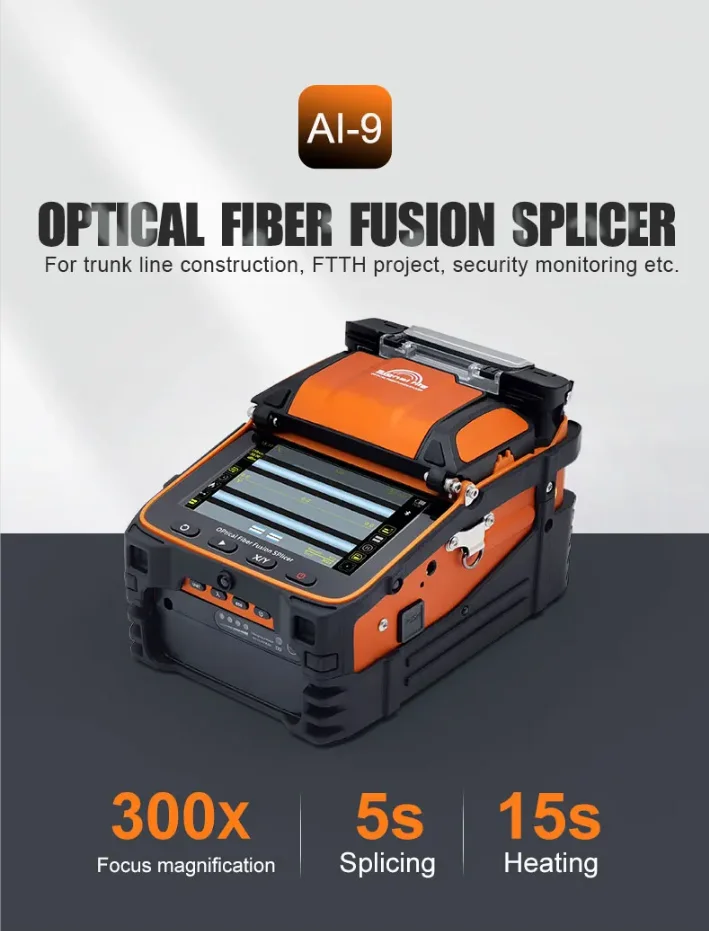 Ai-9 Fiber Optical Splicing Machine for Ftth Network Ai-9 Optical Fiber ...