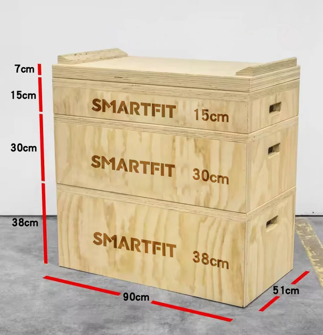 SMARTFIT Weightlifting Platform - Stackable Jerk Blocks