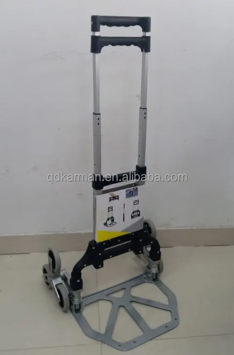 Portable Folding Hand Trolley Aluminum Alloy - 80kg Capacity Climbing ...
