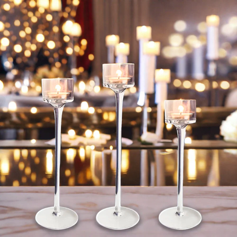 150 GLASSWARE Wholesale Glass Candlesticks for Wedding Bulk Glass ...