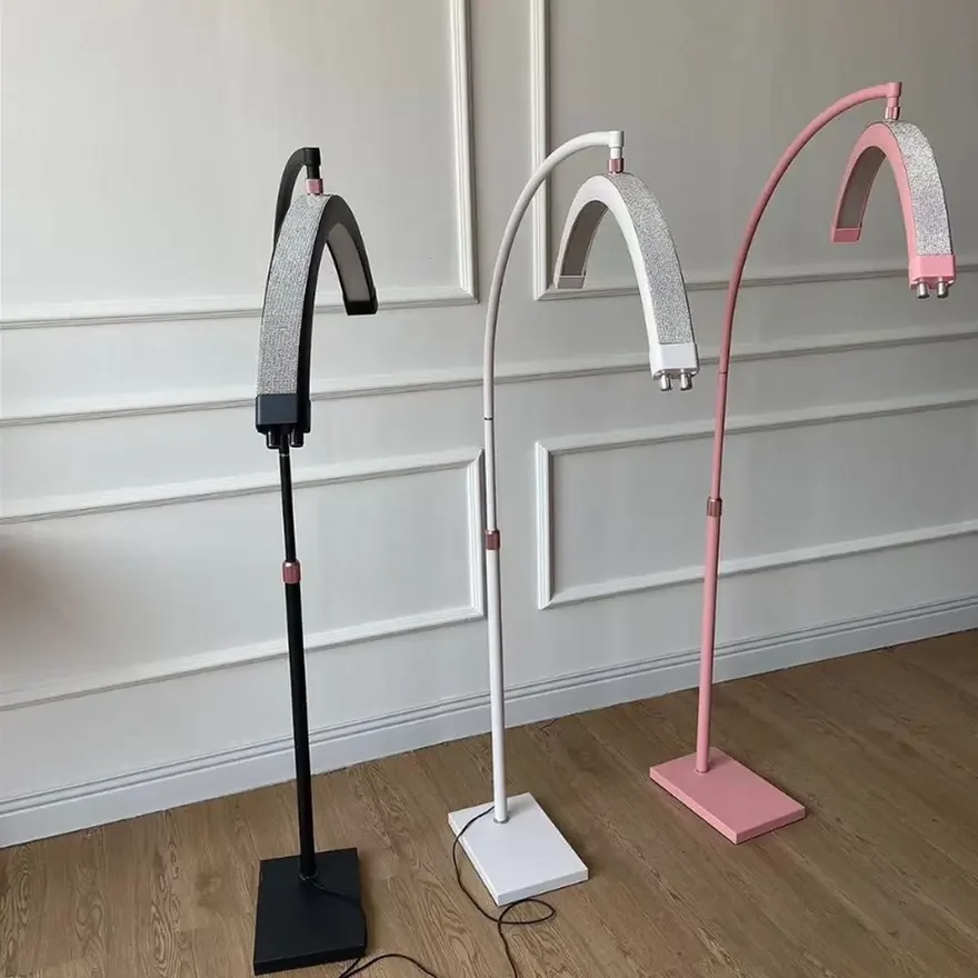 28 Inch U-shape Diamond Arc Lash Light Half Moon Ring Light With Stand ...